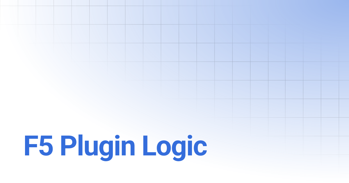 F5 Plugin Logic | Netacea Documentation